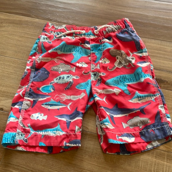 Swim | Gap Red And Blue Sea Animal Swim Trunks | Poshmark